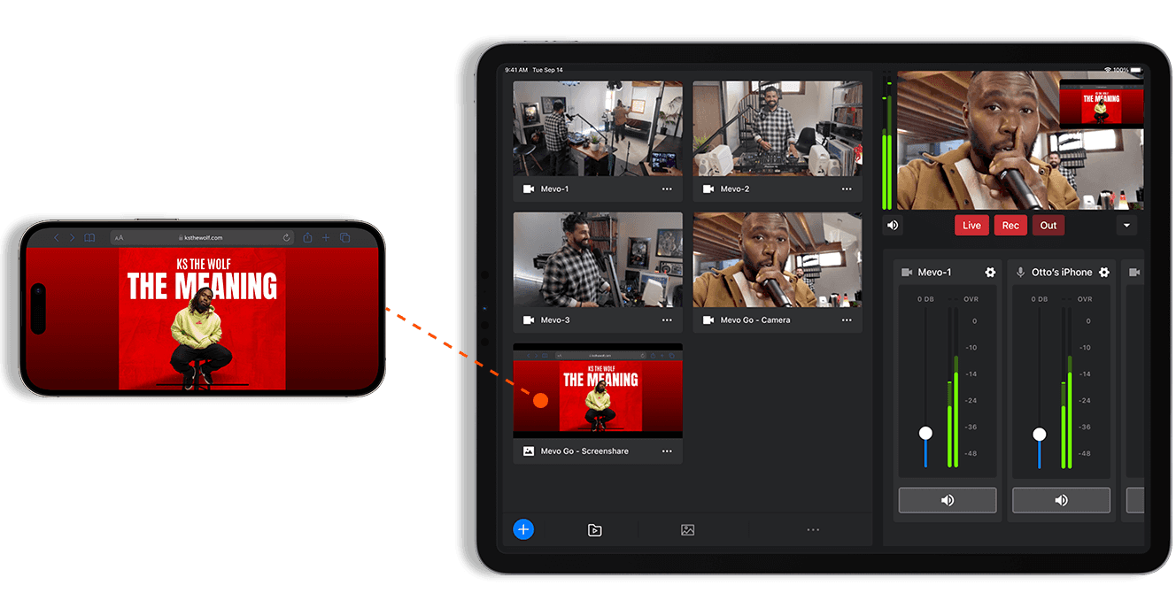 Mevo Go App | Wireless Streaming Camera App for iOS & Android