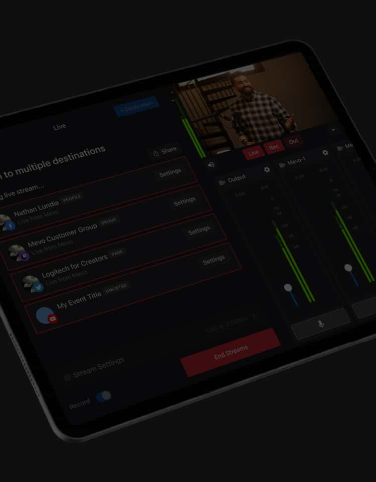 Mevo Multicam App | All-in-One Wireless Live Streaming for iOS & Android